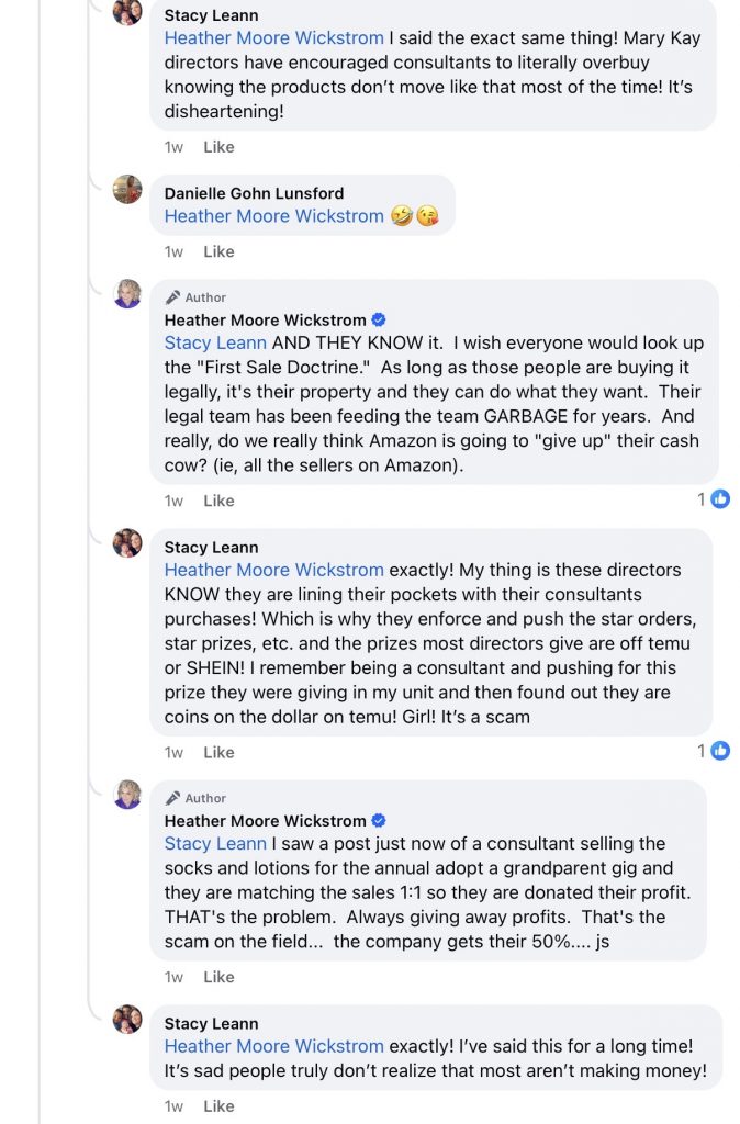 Heather Wickstrom Is Worried About the Mary Kay Sales Force – Pink Truth