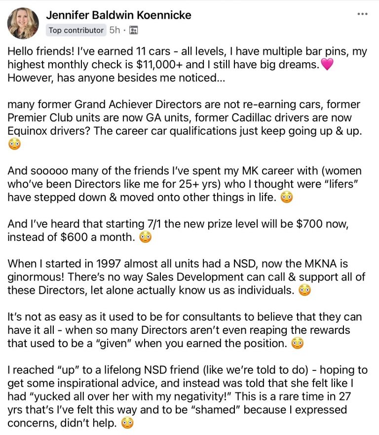 Changes to the Mary Kay Car Program (and upset sales directors!) – Pink ...