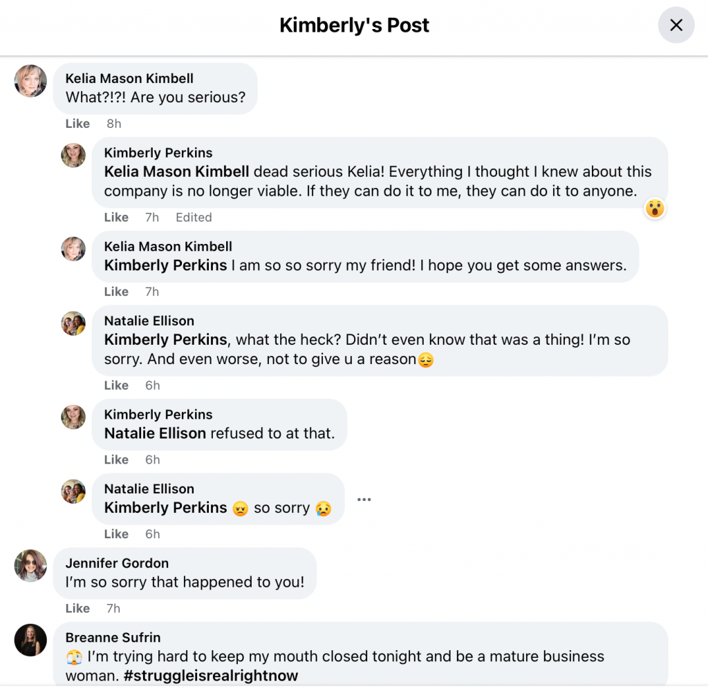 Mary Kay Terminated Kimberly Perkins – Pink Truth