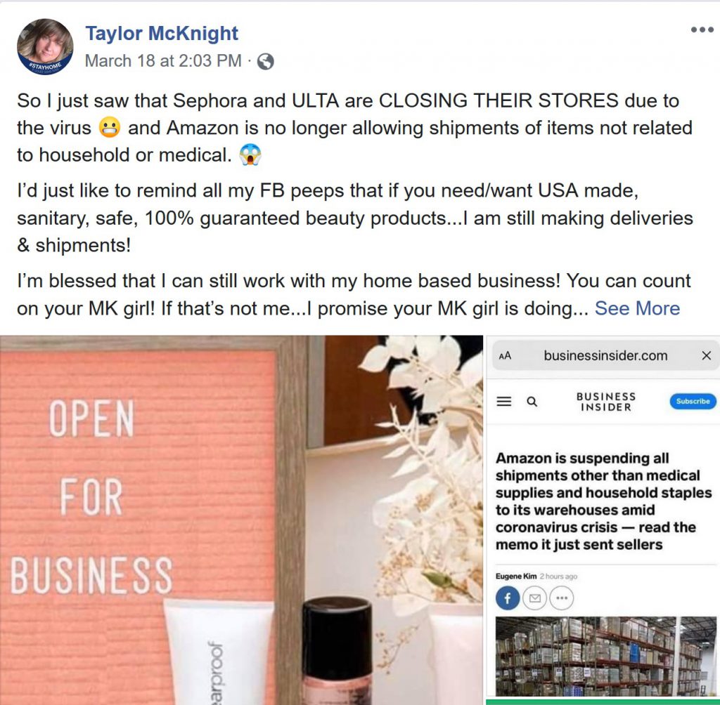 More Exploiting the Coronavirus Panic – Pink Truth